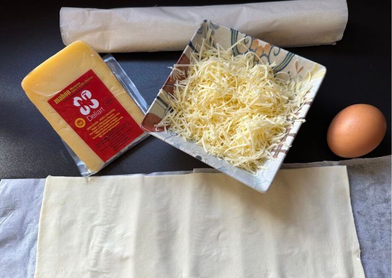 Puff Pastry Spiderweb with Mahon Cheese: Easy Appetizer Recipe